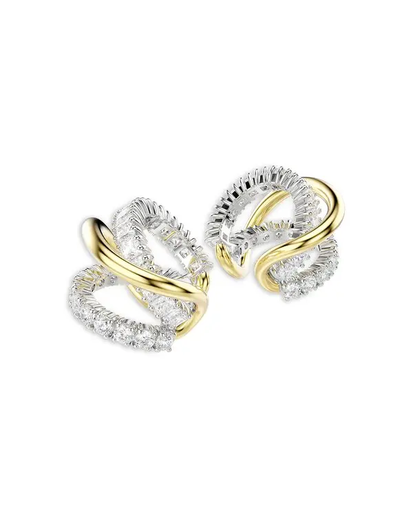 SWAROVSKI Hyperbola Cubic Zirconia Ear Cuffs - Gold