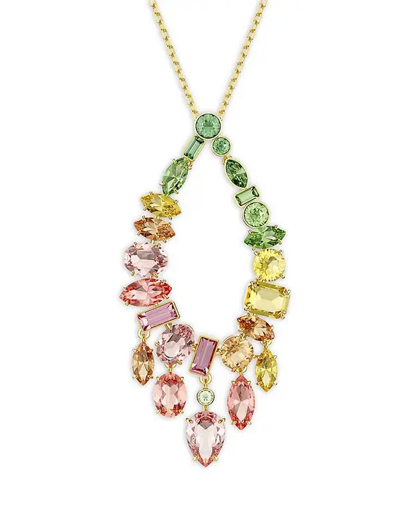SWAROVSKI Gema Mixed Crystal Open Pendant Necklace - Multicolored