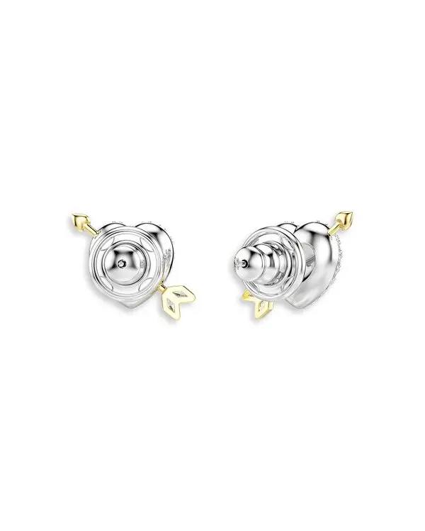 SWAROVSKI Idyllia Heart Arrow Stud Earrings - Gold/silver