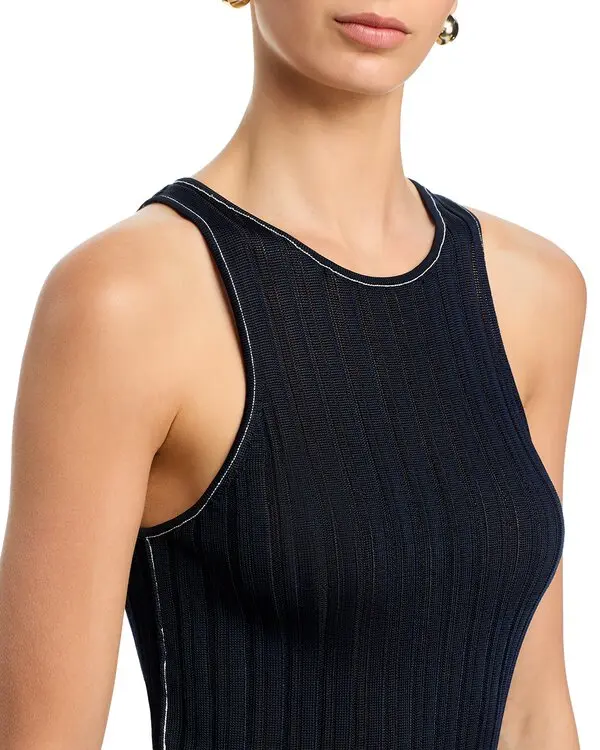 TOCCIN Juniper Racer Tank - Navy/optic