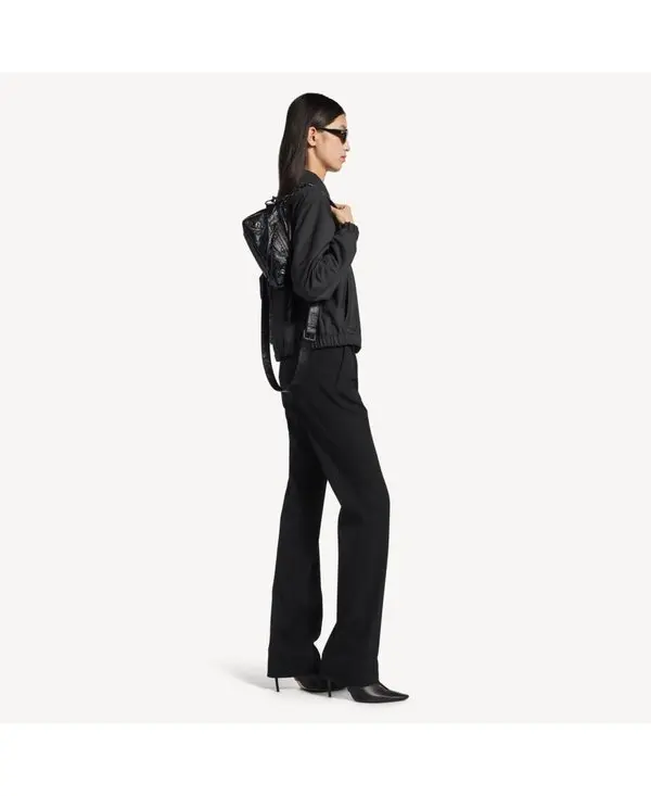 Balenciaga Le City Moto Mini Shoulder Bag - Black