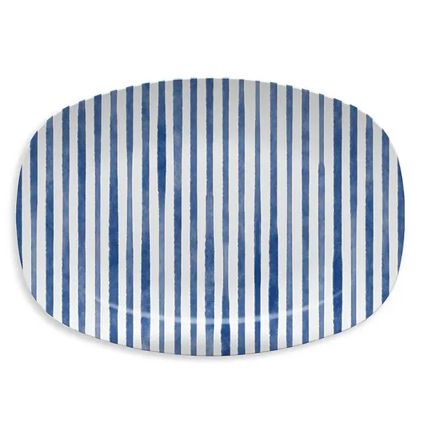 MARIPOSA Simple Stripes Platter - Blue