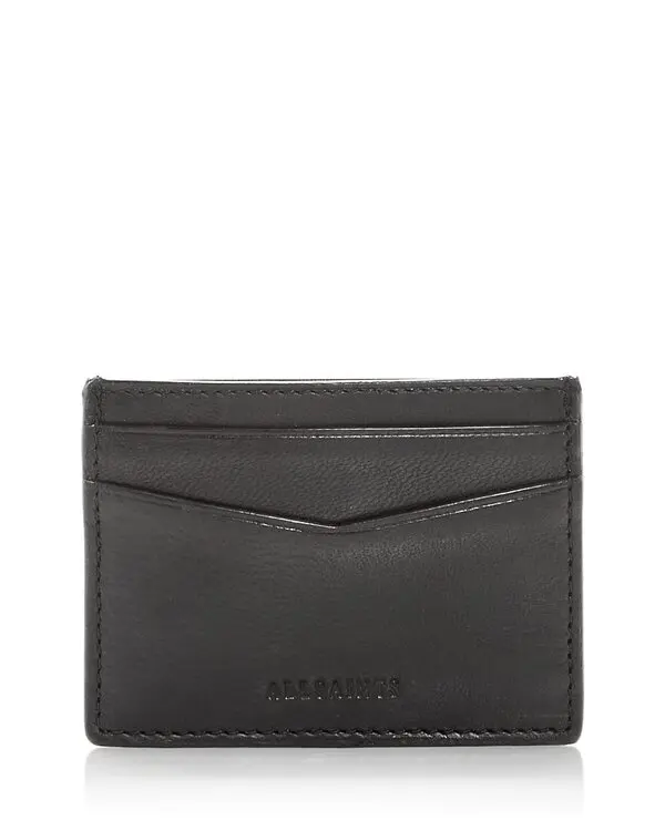 ALLSAINTS Delph Leather Card Case - Black