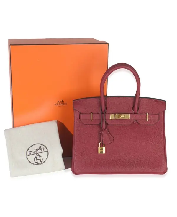Hermès Birkin 30 Leather Handbag - Red