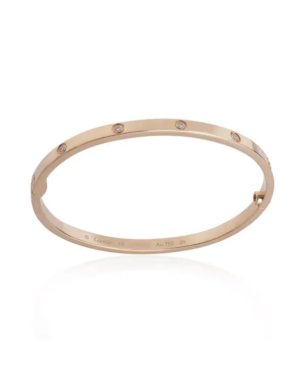 CARTIER Love 18k Rose Gold Bracelet
