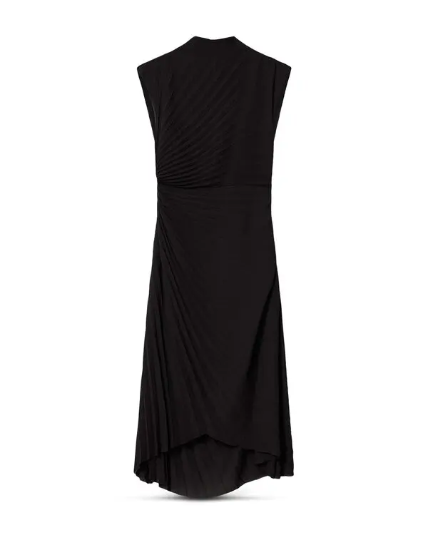 ALLSAINTS Rayanna Pleated Midi Dress - Black