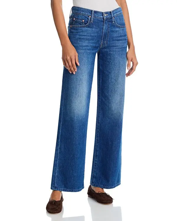MOTHER The Mid Rise Maven Skimp Wide Jeans - Big Tipper