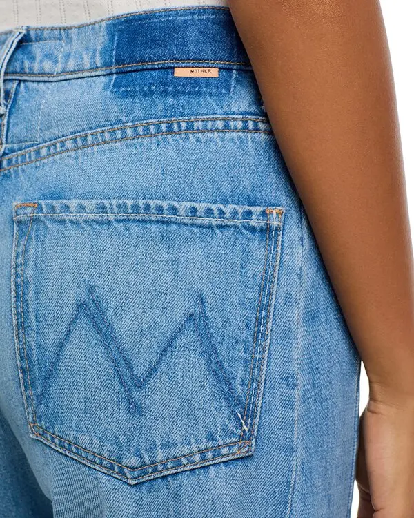 MOTHER The Halfpipe High Rise Ankle Cuff Jeans - Last Bite