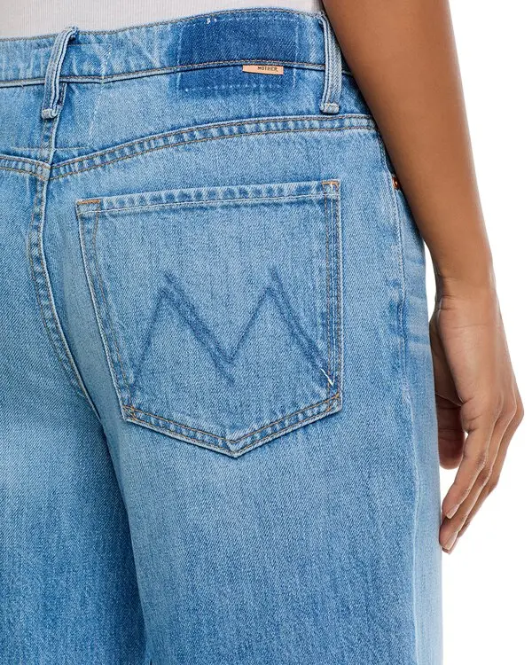 MOTHER The Rerun Zip Sneak High-rise Wide Jeans - Last Bite