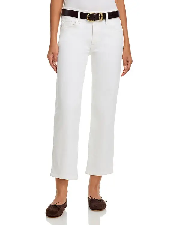 MOTHER The Newbie Mid Rise Straight Ankle Jeans - Fairest Of Them All