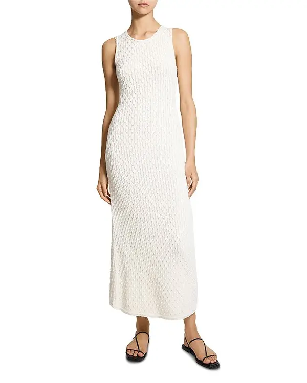 Theory Cable Knit Maxi Dress - Ivory