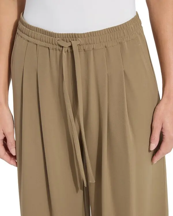 Lyssé Mae Pleated Drawstring Wide Leg Pants
