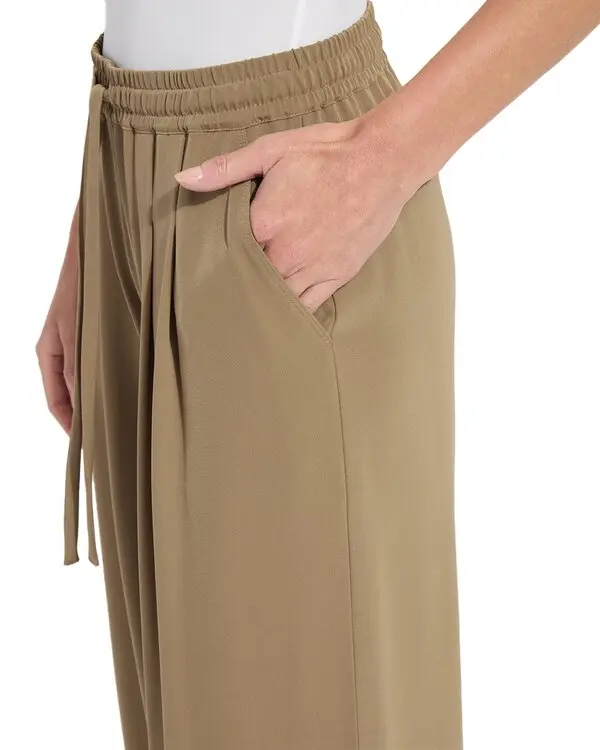 Lyssé Mae Pleated Drawstring Wide Leg Pants