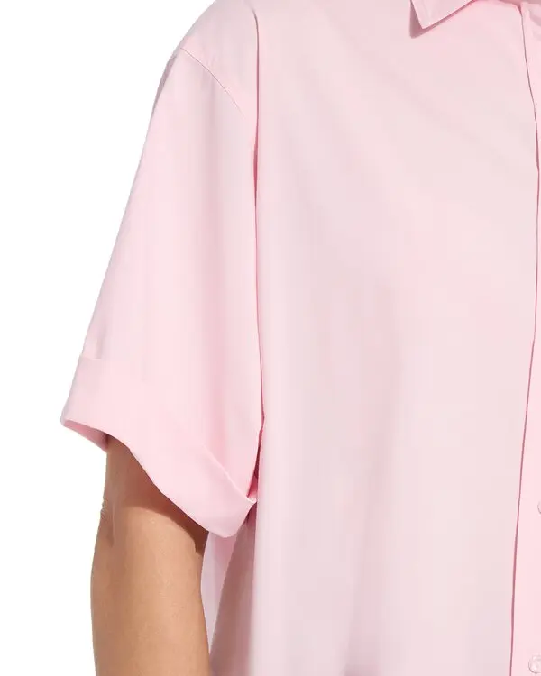 Lyssé Corinna Oversized Cropped Shirt - Rose
