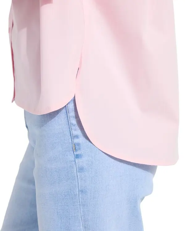 Lyssé Corinna Oversized Cropped Shirt - Rose