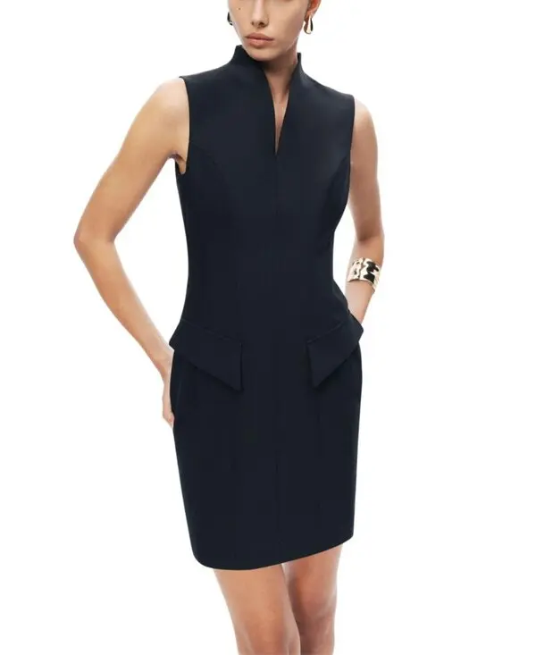 NOCTURNE Tailored Mini Dress - Black