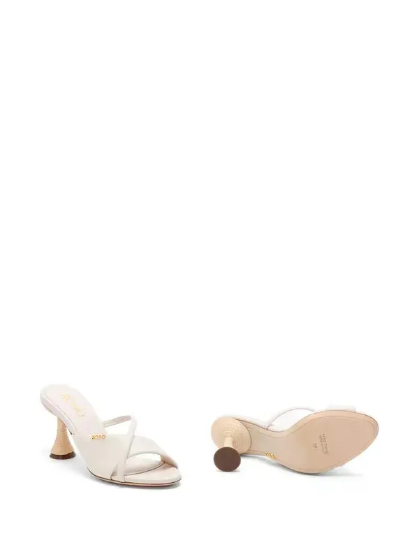 Rodo Crossover Strap Sandals - Neutrals