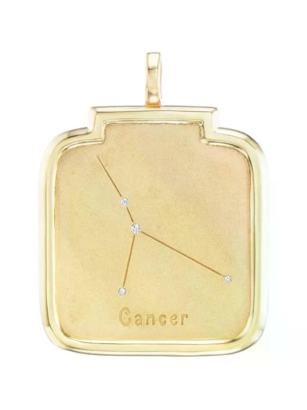 Sorellina Diamond Cancer Zodiac Pendant - Gold