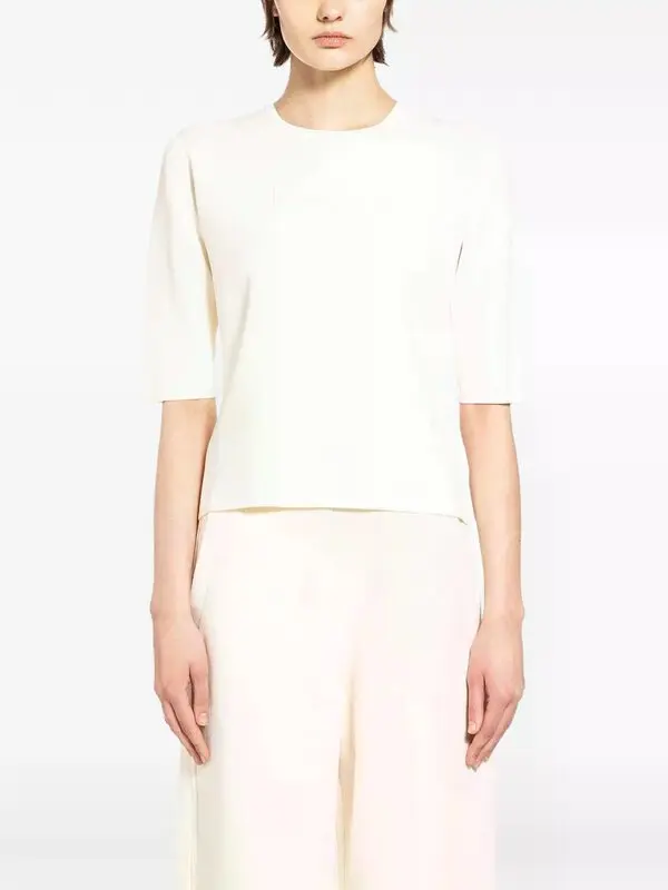 Max Mara Lbow-length Top - Neutrals