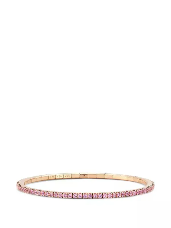 Roberto Demeglio 18k Yellow Gold Sapphire Stretch Bracelet - Pink