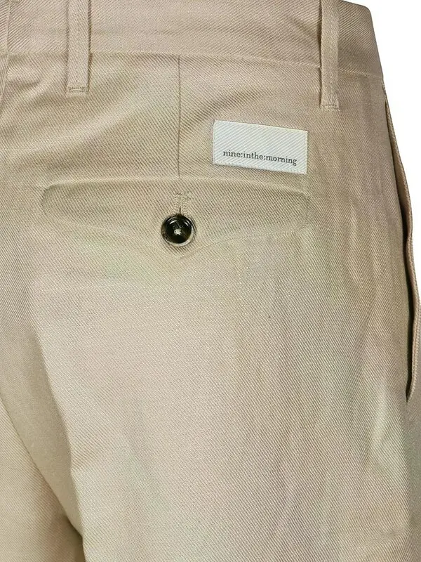 NINE:INTHE:MORNING Logo Trousers - Neutrals