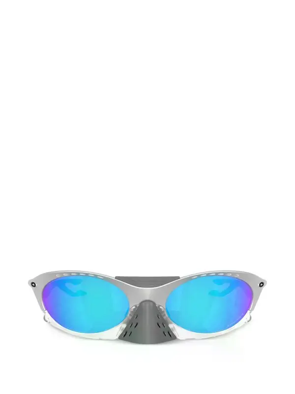 Oakley Plantaris Oval-frame Sunglasses - Silver