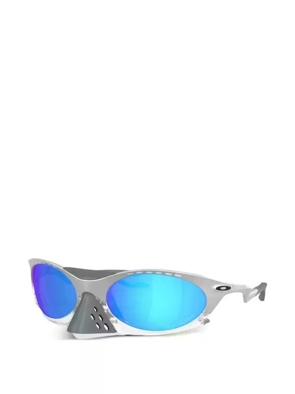 Oakley Plantaris Oval-frame Sunglasses - Silver