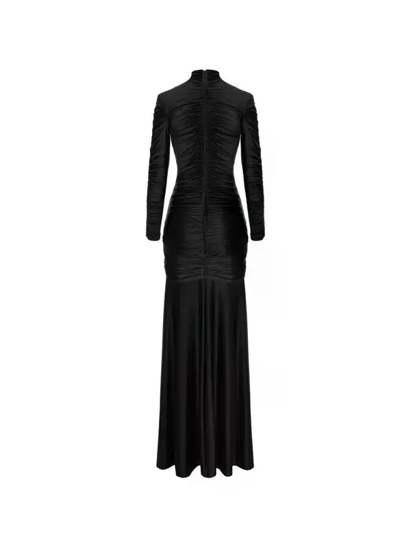 MURMUR Long-sleeve Ruched Maxi Dress