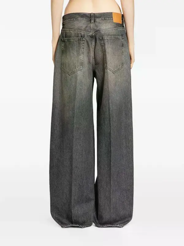 6397 Roomy Wide-leg Denim Jeans - Grey
