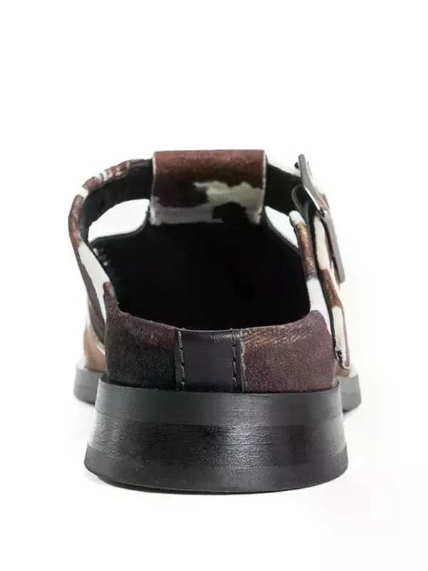 MIISTA Cow-print Mules
