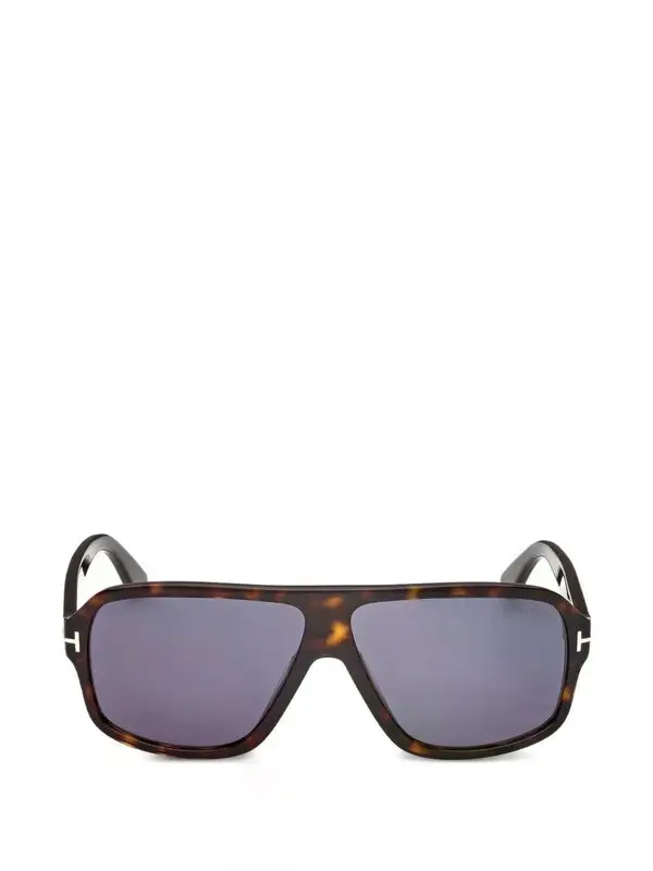 TOM FORD Geometric Bar Sunglasses - Brown