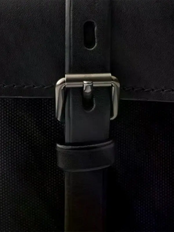 Prada Route Mini Canvas And Leather Bucket Bag - Black