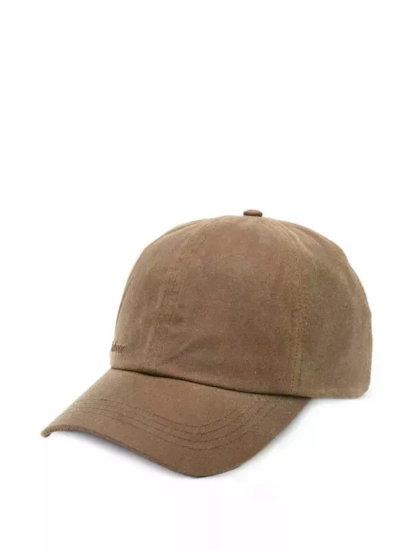 Barbour Waxed Baseball Cap - Brown