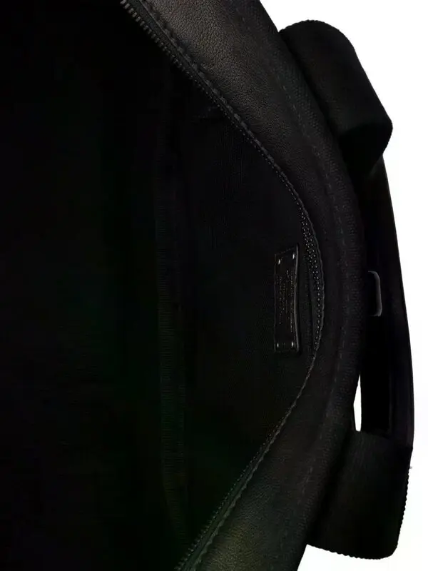 Prada Route Large Canvas And Leather Tote Bag - Black