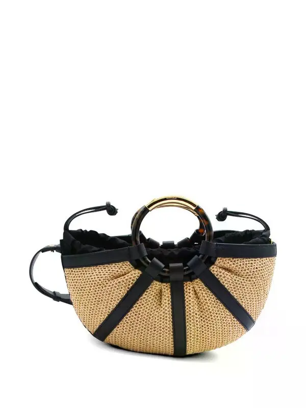 COCCINELLE Medium Shell Straw Tote Bag