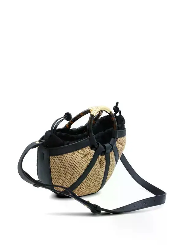 COCCINELLE Medium Shell Straw Tote Bag