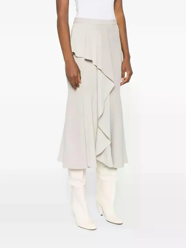 GEMY MAALOUF Asymmetric Ruffled Skirt