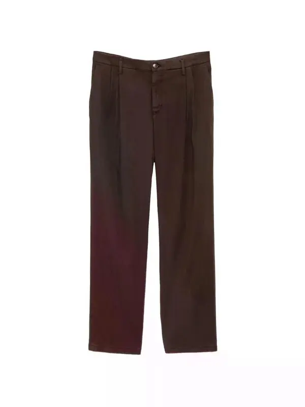 Canali Straight-leg Trousers - Brown