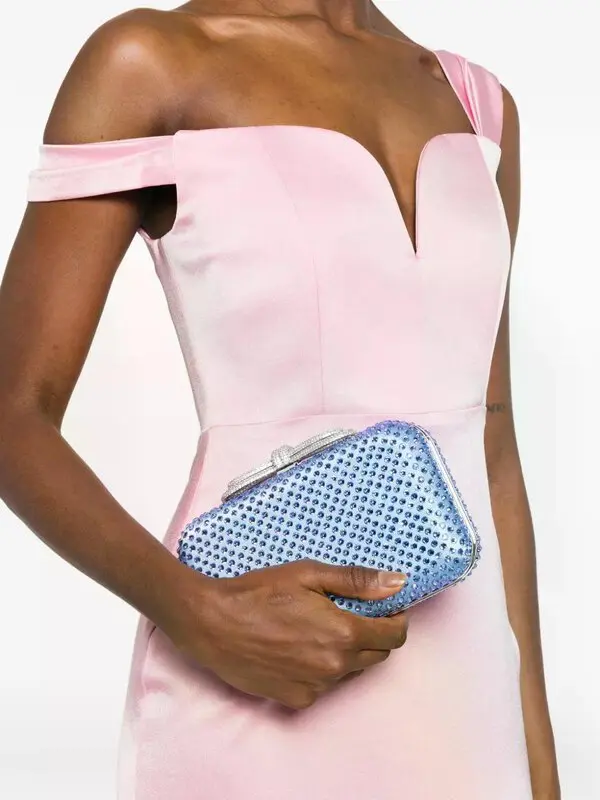 Mach & Mach Crystal-embellished Clutch Bag