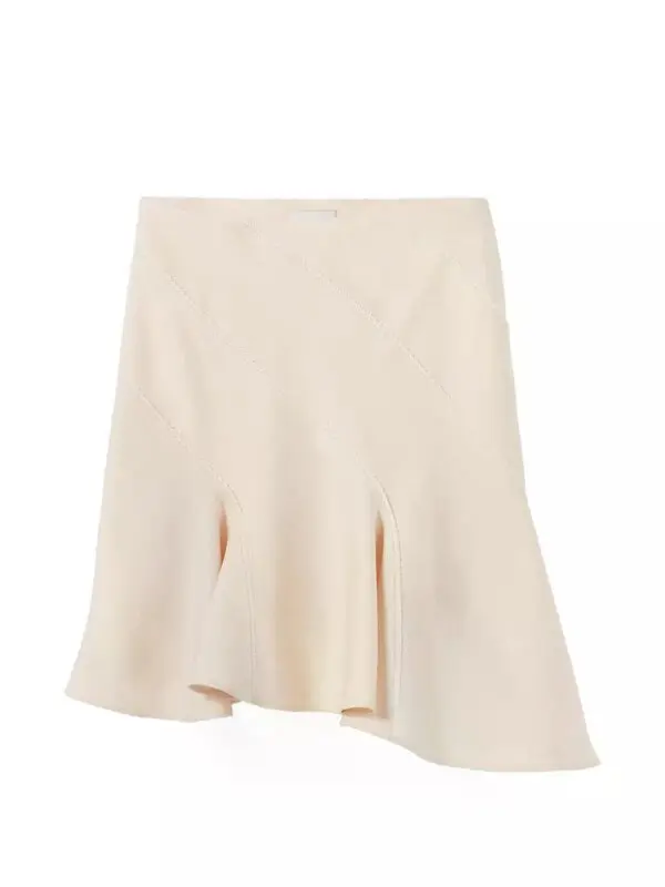 Claudie Pierlot Lace Trim A-line Skirt - Neutrals
