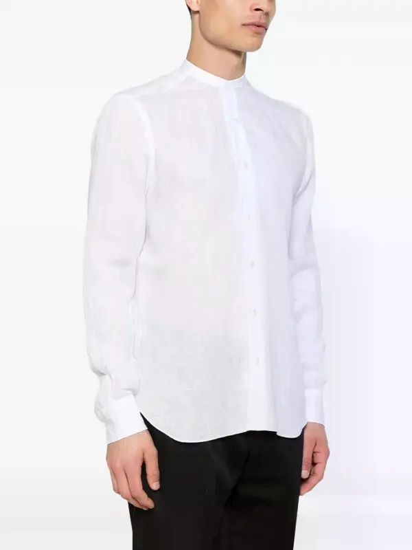 BARBA NAPOLI Mandarin-collar Shirt