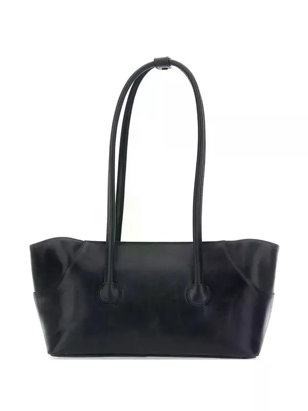 MARGESHERWOOD Leather Top Handle Bag - Black