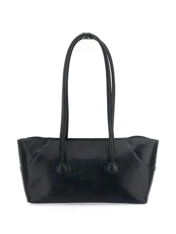 MARGESHERWOOD Leather Top Handle Bag - Black