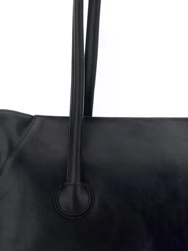 MARGESHERWOOD Leather Top Handle Bag - Black