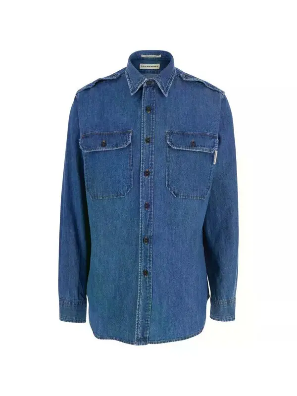 ROY ROGER'S Xeva Herzigová Buttoned Flap-pocket Shirt