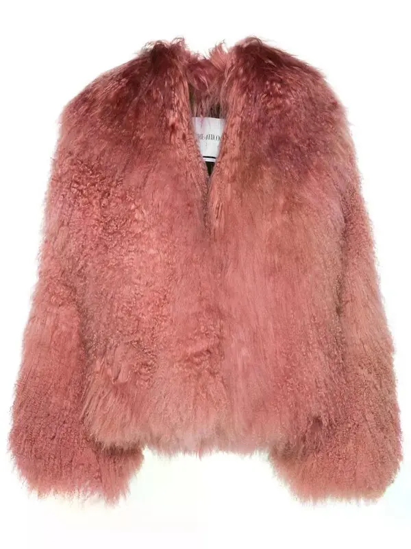 Attico Brushed Shearling Jacket - Pink