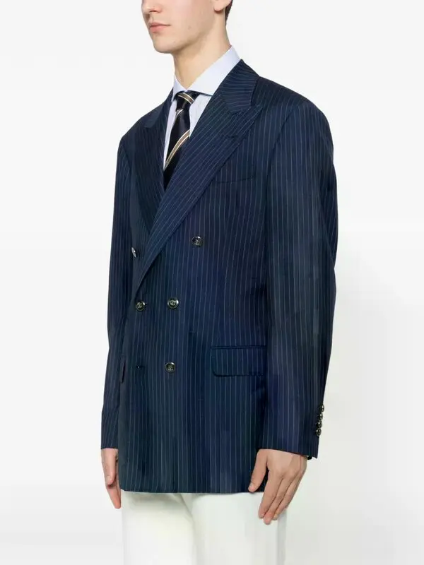 Brunello Cucinelli Pinstripe Double-breasted Blazer