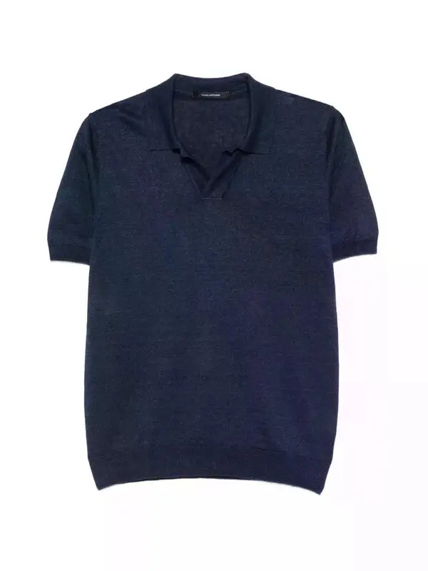Tagliatore Keith V-neck T-shirt - Blue