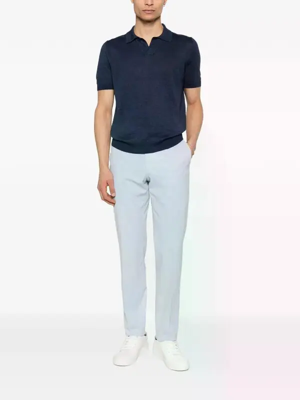 Tagliatore Keith V-neck T-shirt - Blue