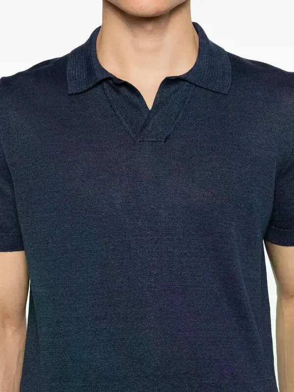 Tagliatore Keith V-neck T-shirt - Blue